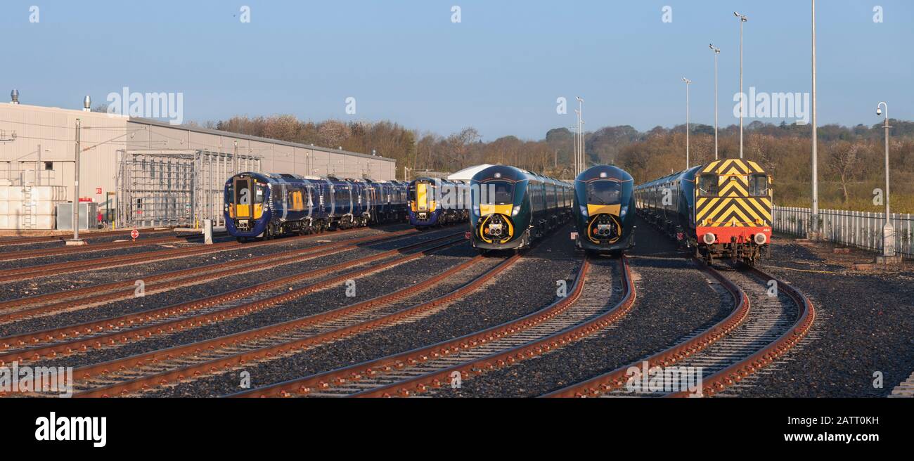 Hitachi assembly plant Newton Aycliffe, county Durham, new class 800 ...