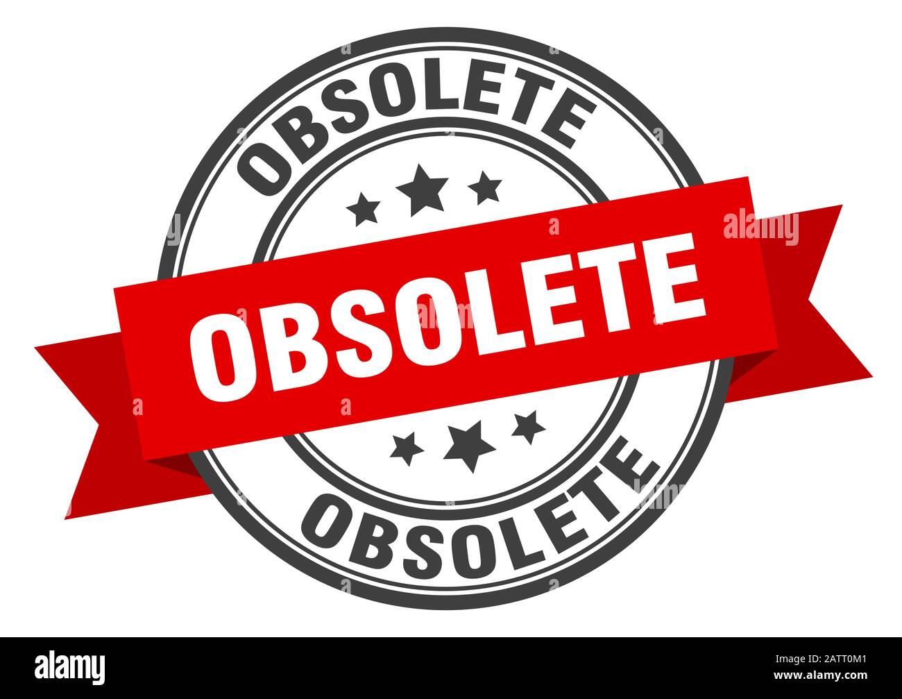 obsolete label. obsoleteround band sign. obsolete stamp Stock Vector ...
