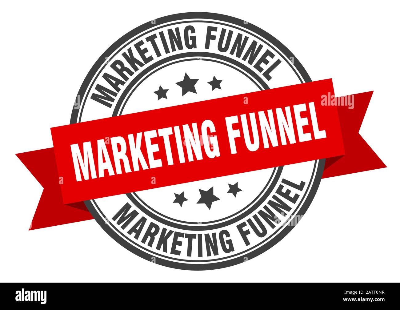 marketing funnel label. marketing funnelround band sign. marketing ...
