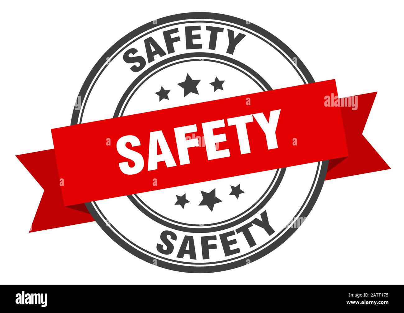 safety label. safetyround band sign. safety stamp Stock Vector Image ...