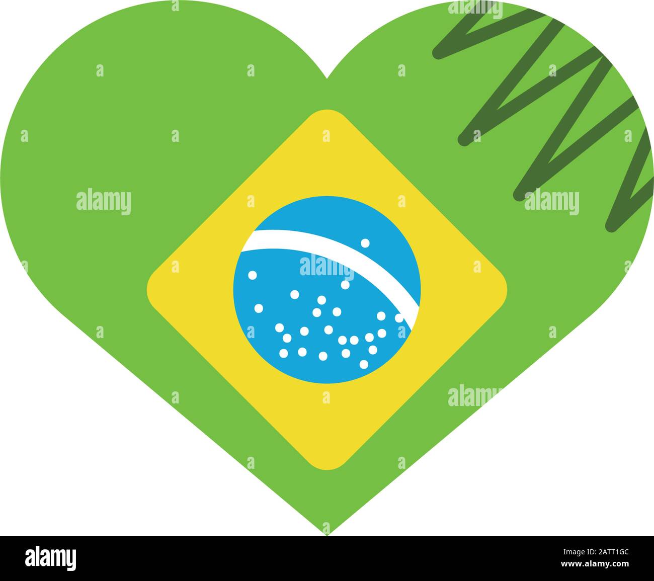 Brazil flag heart design, Culture tourism brazilian travel south latin ...