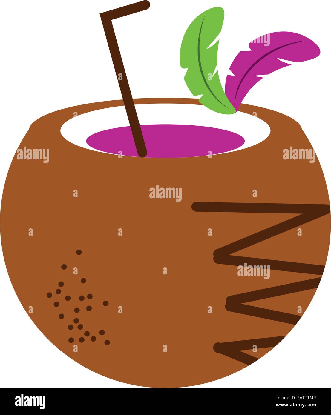 Coconut cocktail design, Alcohol drink bar beverage liquid menu ...