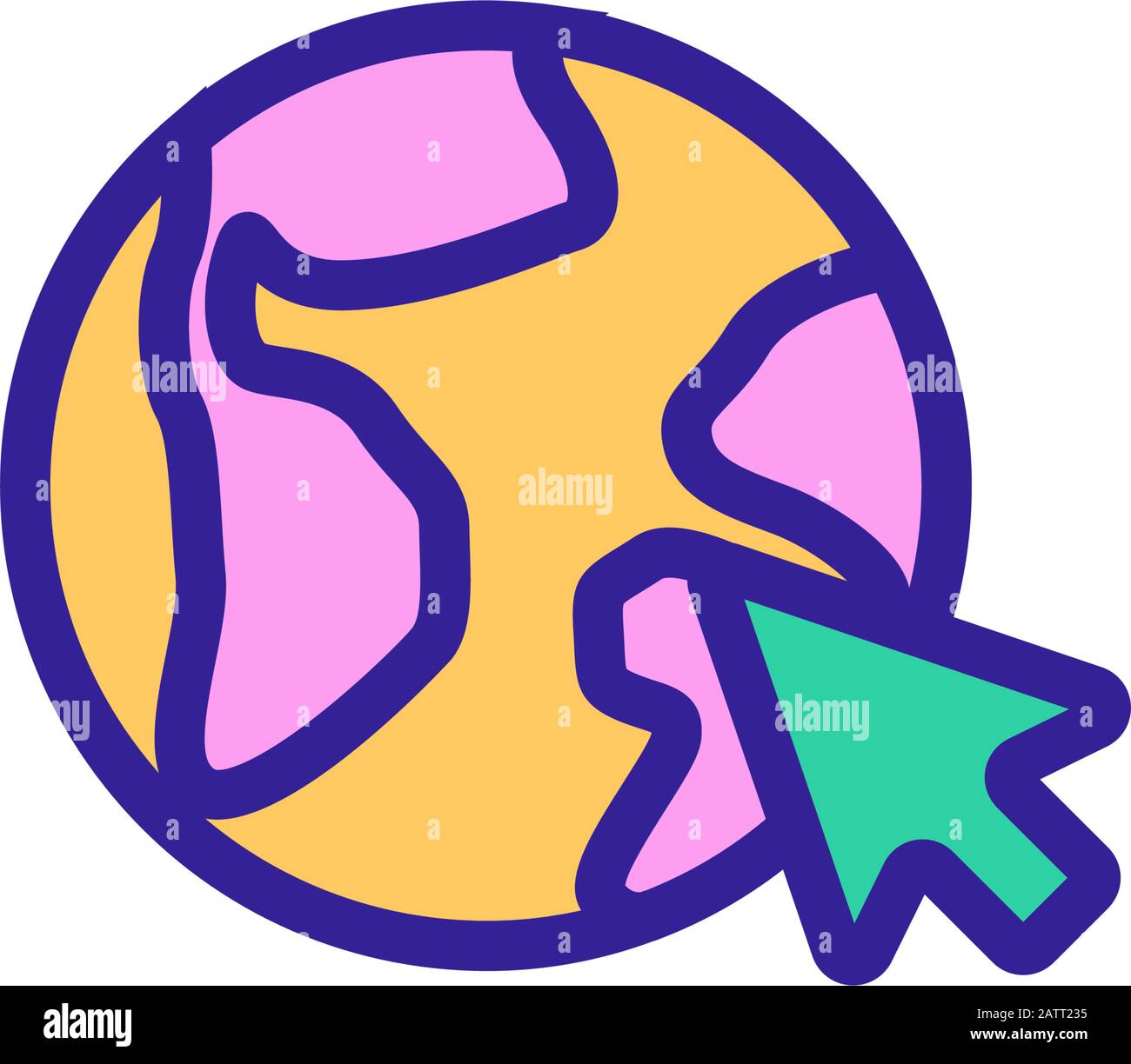 https protocol vector vector. Isolated contour symbol illustration ...