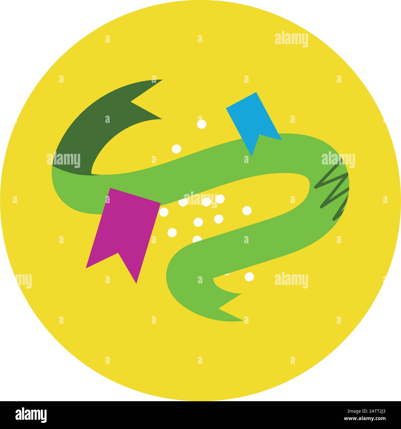 Green ribbon design, Party celebration event happy birthday holiday ...