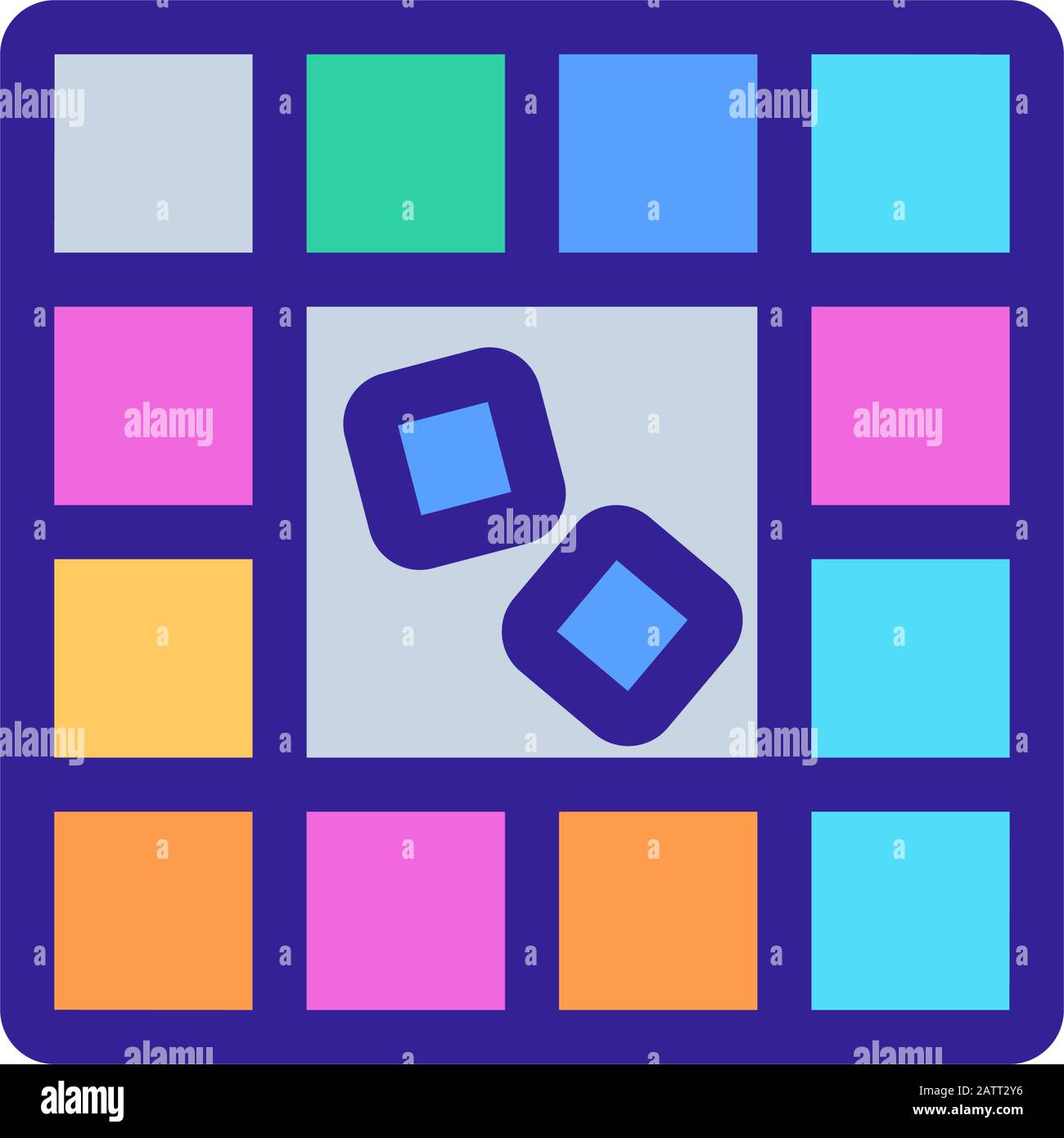 Children game icon vector. Isolated contour symbol illustration Stock ...