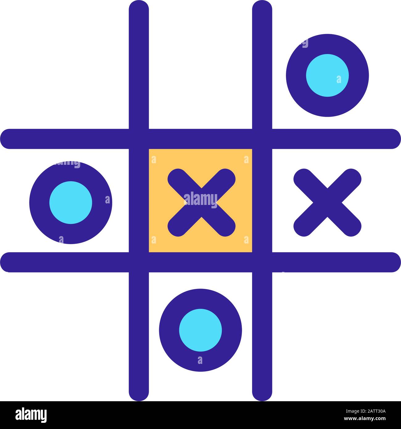 cross-toe icon vector. Isolated contour symbol illustration Stock ...