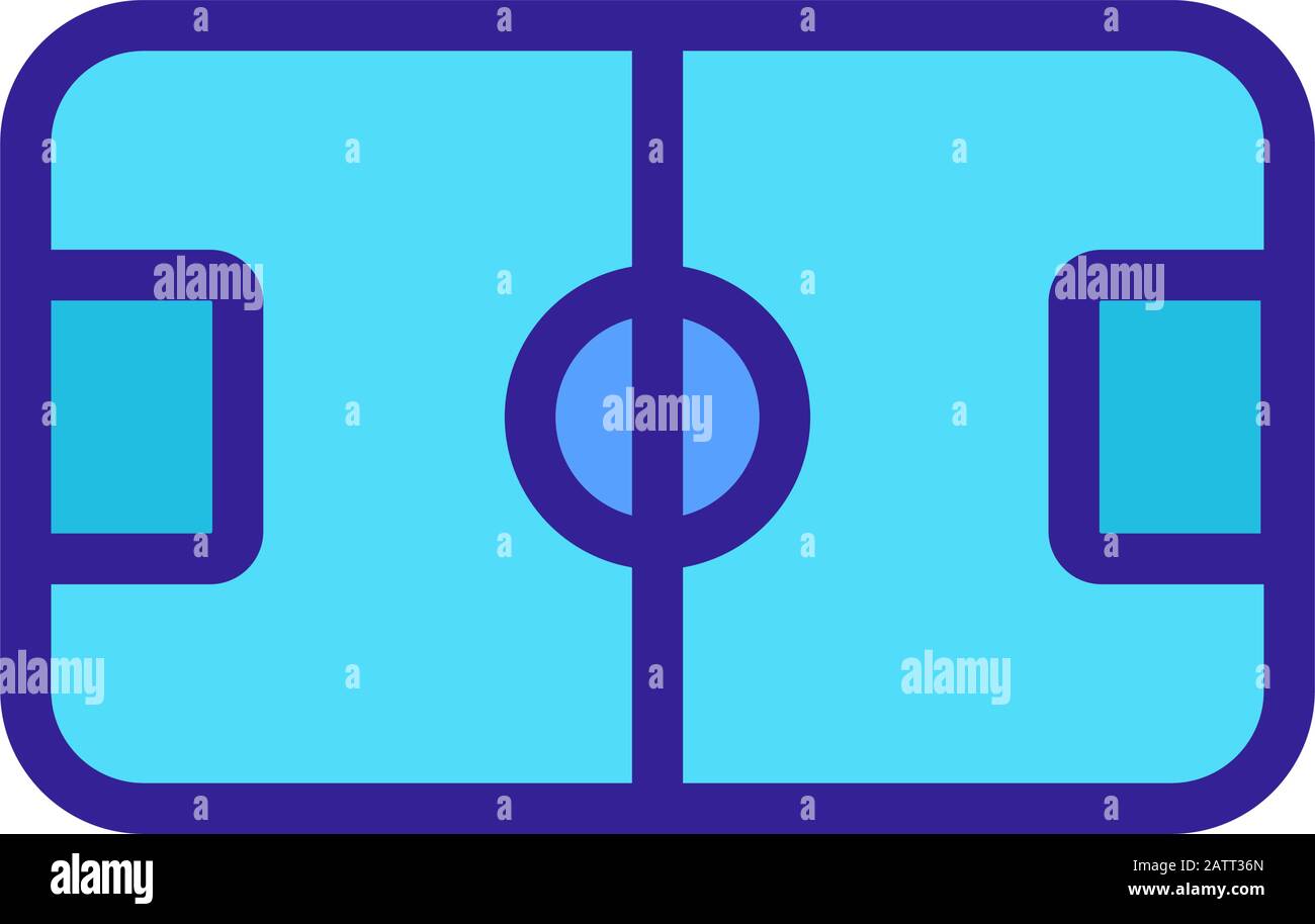 Table football icon vector. Isolated contour symbol illustration Stock ...