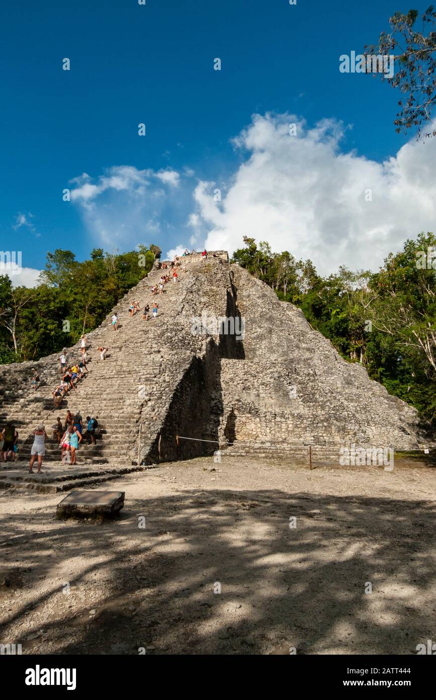 The ancient Mayan Ruins at Coba, Quintana Roo, Mexico Stock Photo - Alamy