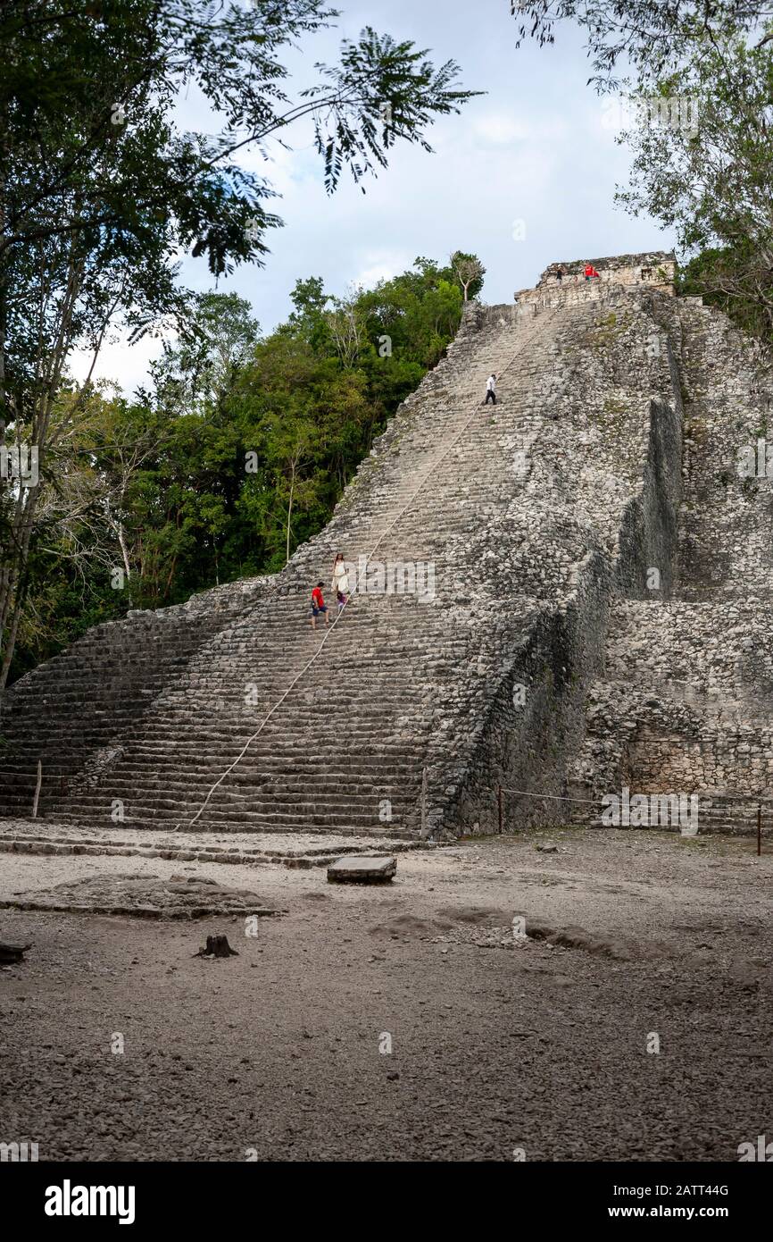 The ancient Mayan Ruins at Coba, Quintana Roo, Mexico Stock Photo - Alamy