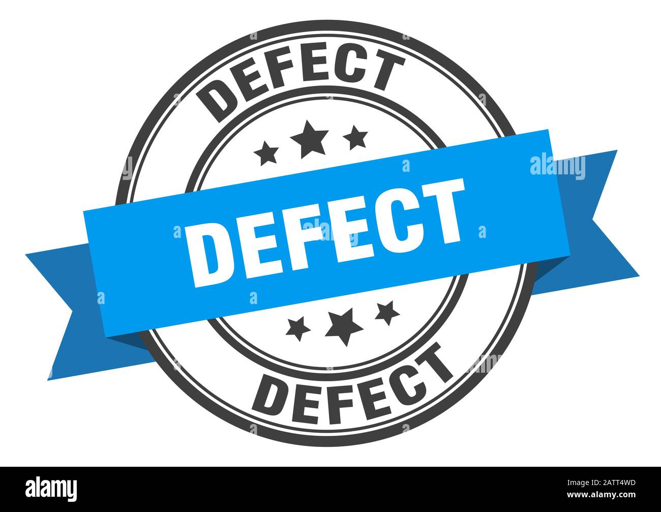 defect label. defectround band sign. defect stamp Stock Vector Image ...