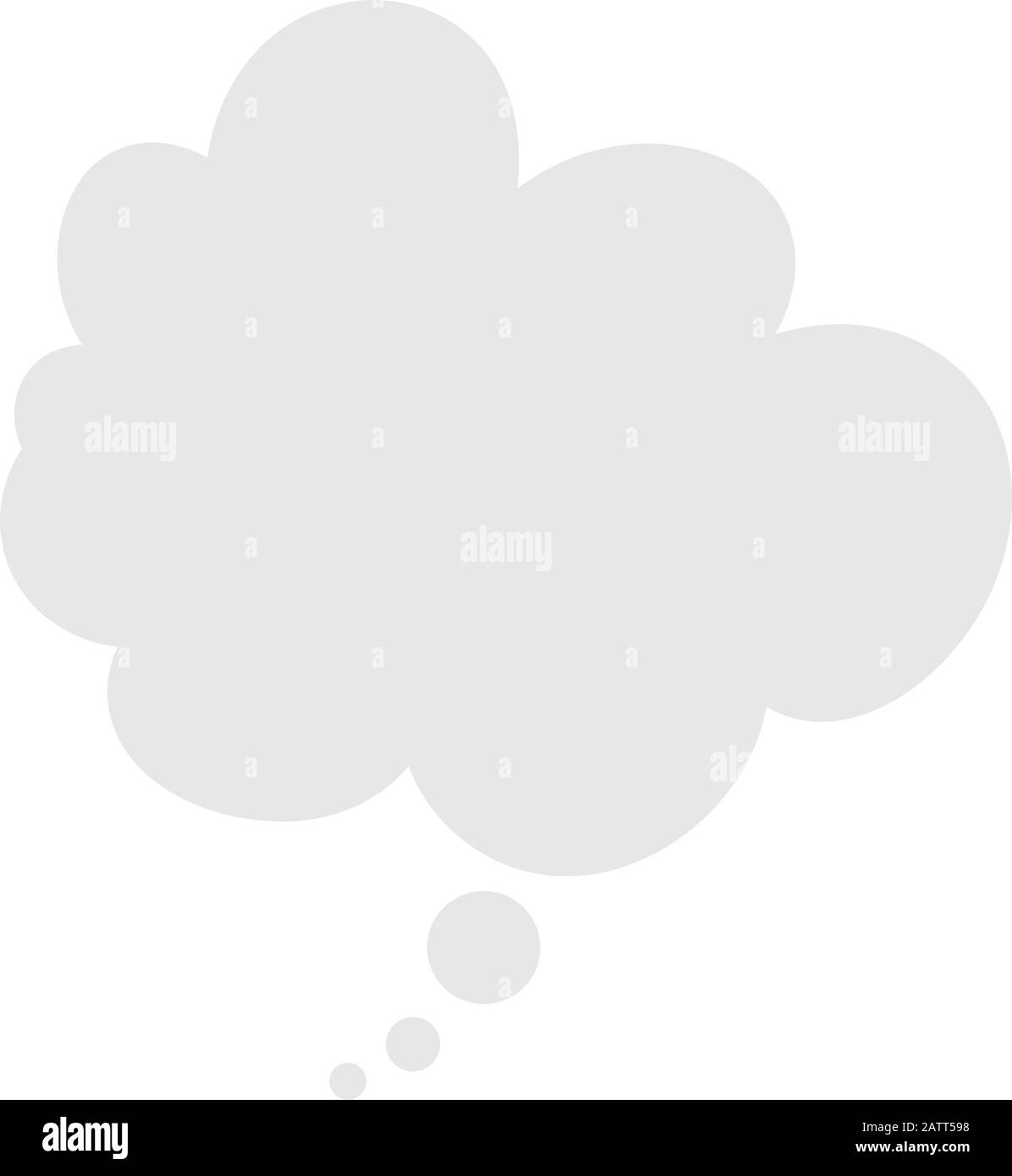 cloud talk bubble comic speech icon white background vector ...