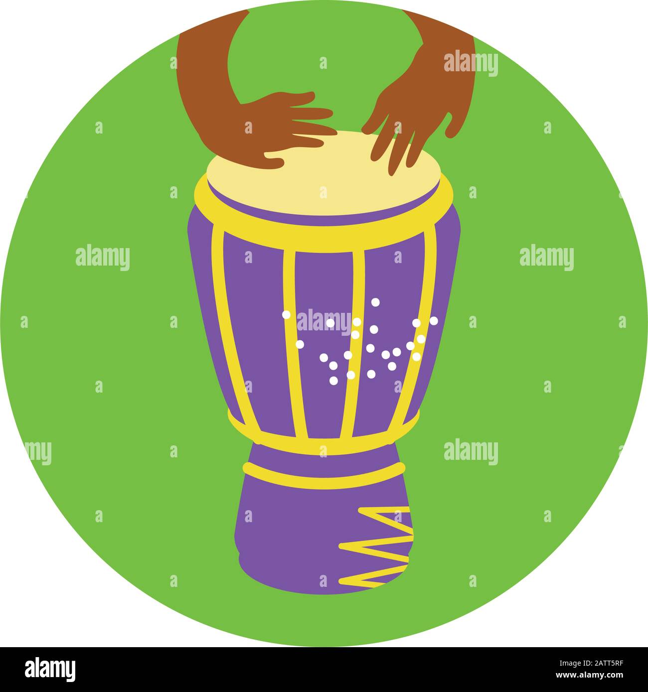 Hands drum Stock Vector Images - Alamy