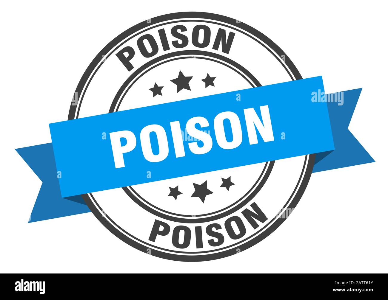 poison label. poisonround band sign. poison stamp Stock Vector Image ...