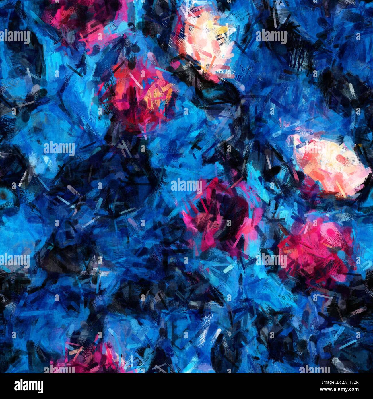 Floral painting brushed mottled soft fade flower Stock Photo - Alamy