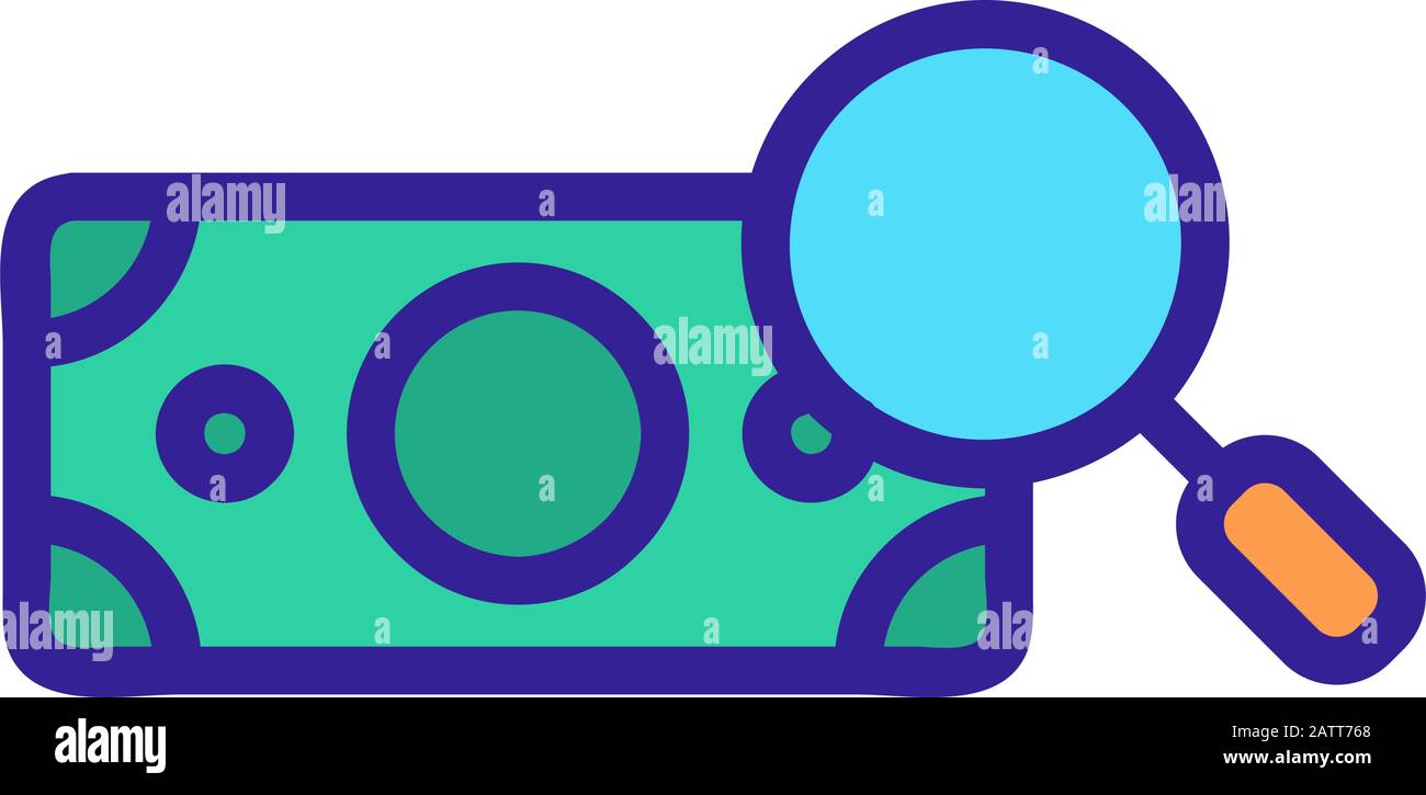 Learning the currency icon vector. Isolated contour symbol illustration ...