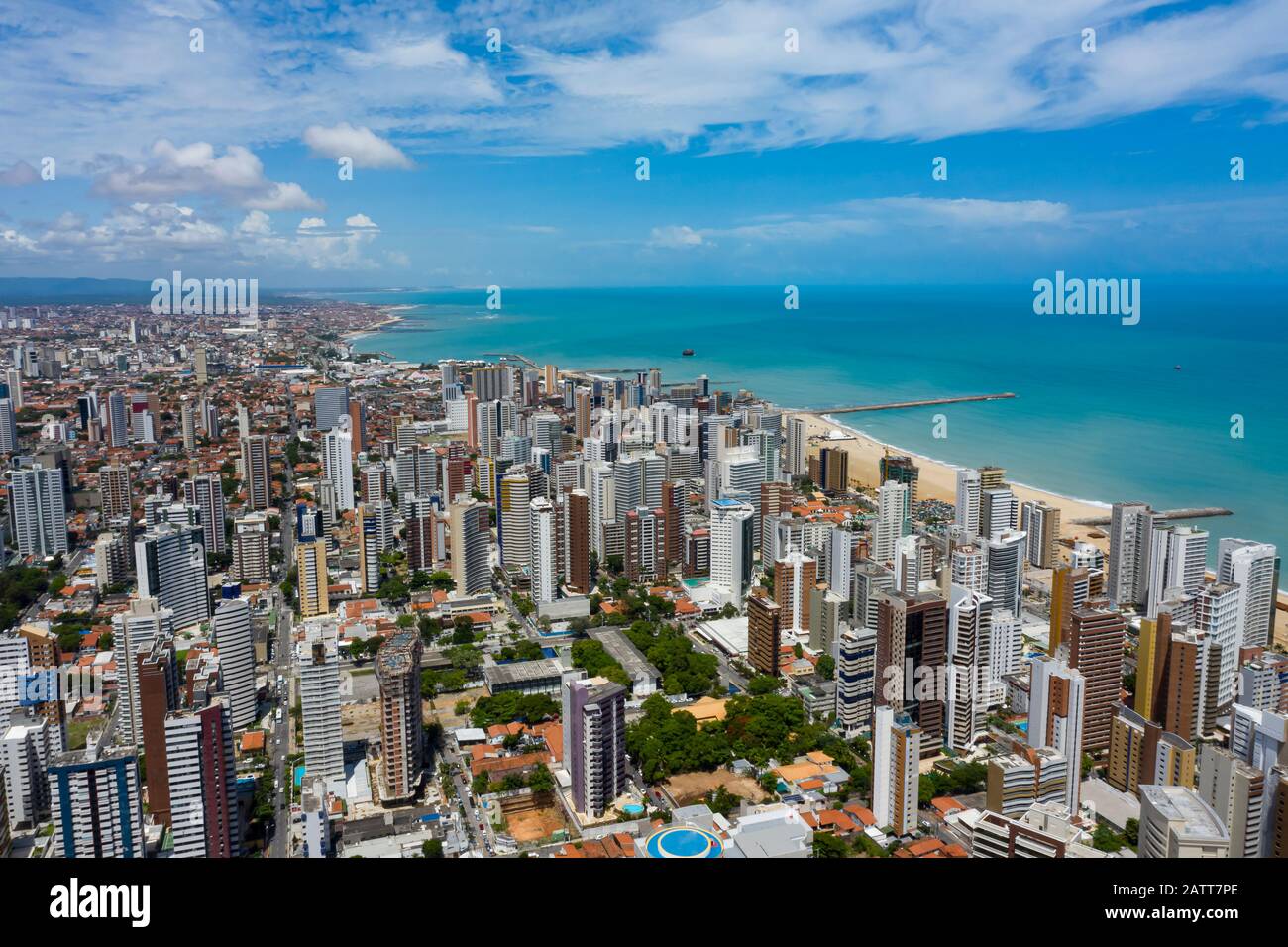 Cities of beaches in the world. The city of Fortaleza, State of Ceara ...
