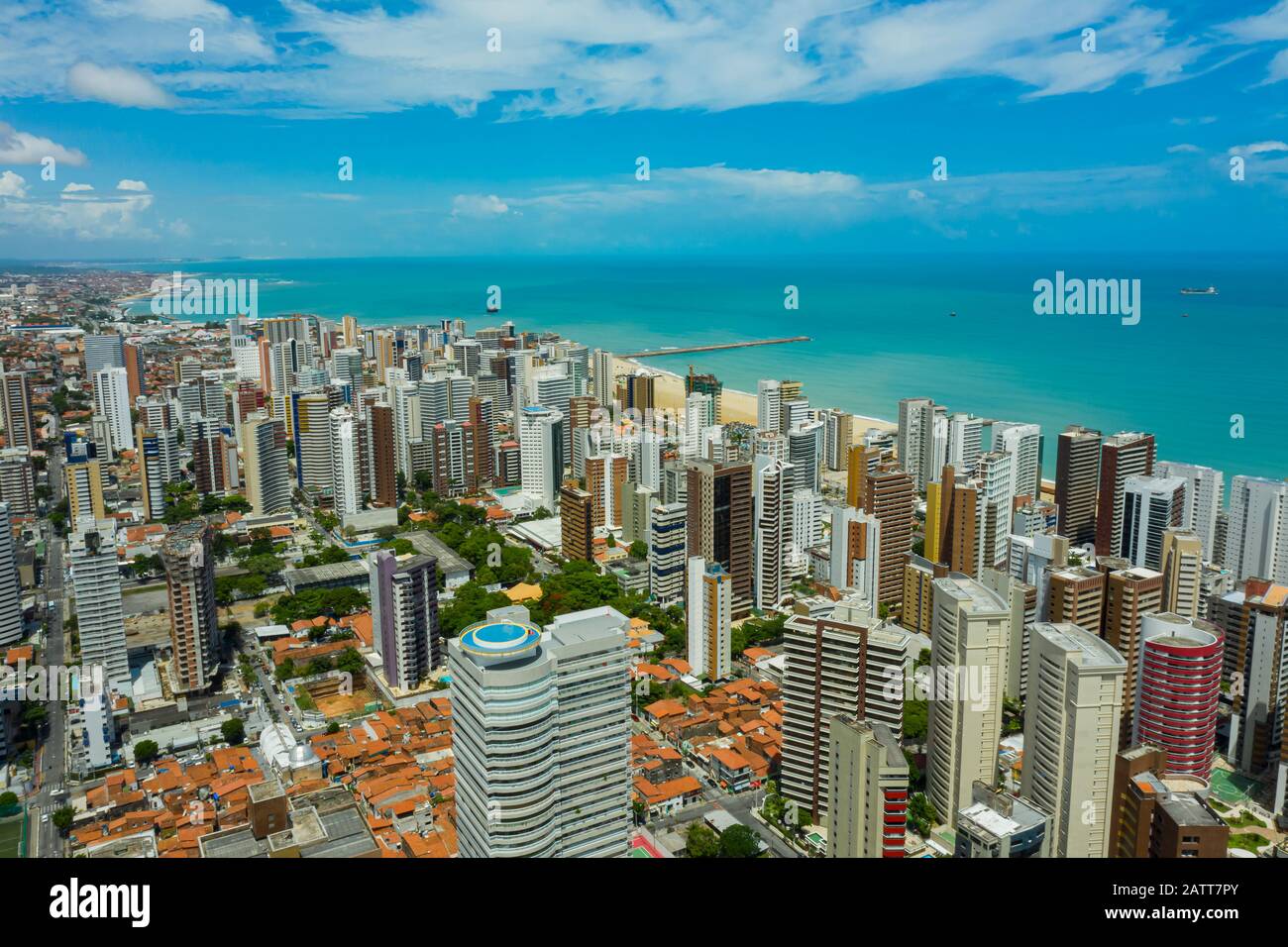 Cities of beaches in the world. The city of Fortaleza, State of Ceara ...