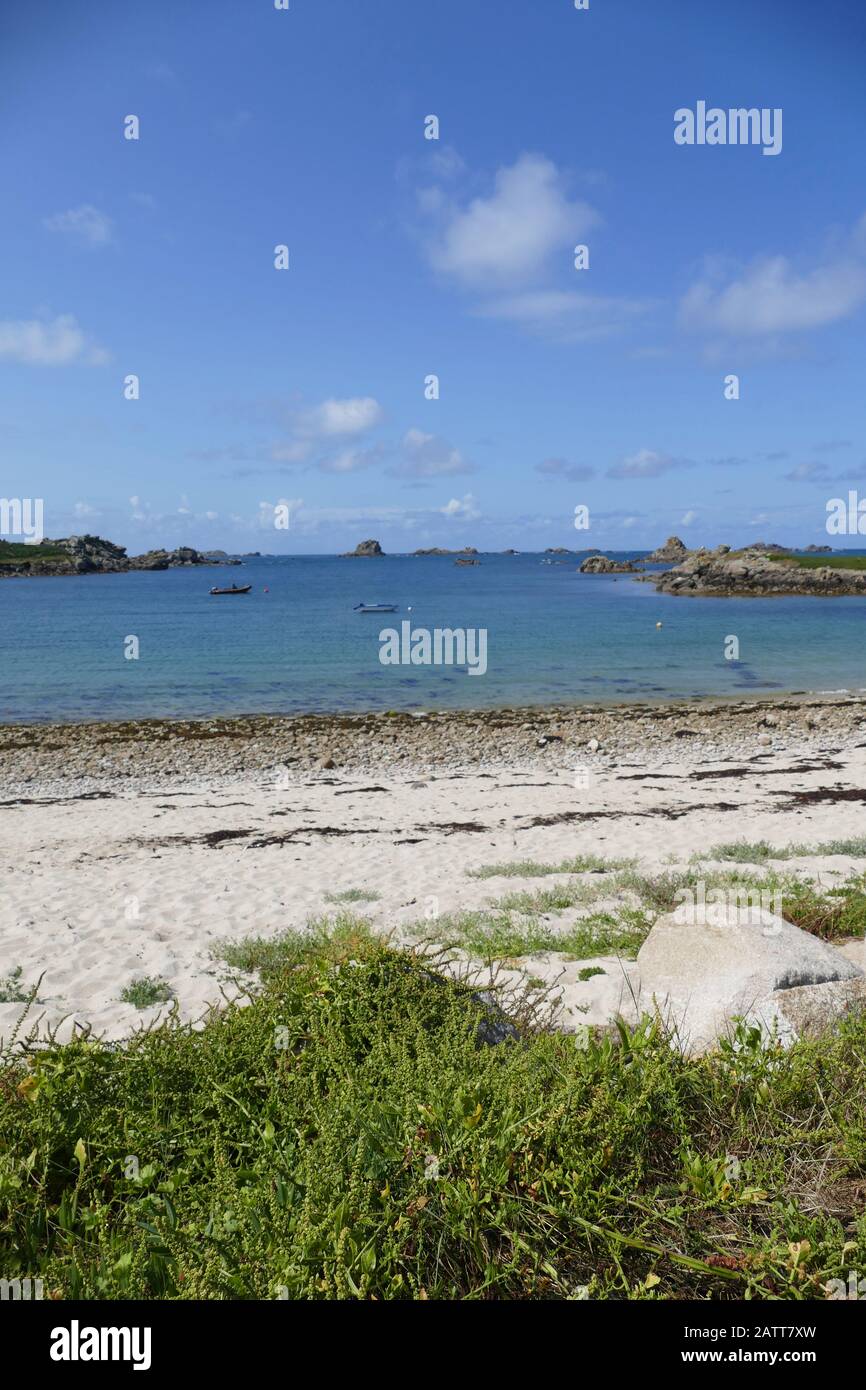 Great Porth, Bryher, Isles of Scilly, Cornwall, U.K Stock Photo - Alamy