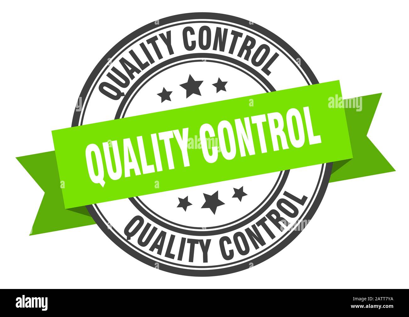 quality control label. quality controlround band sign. quality control ...
