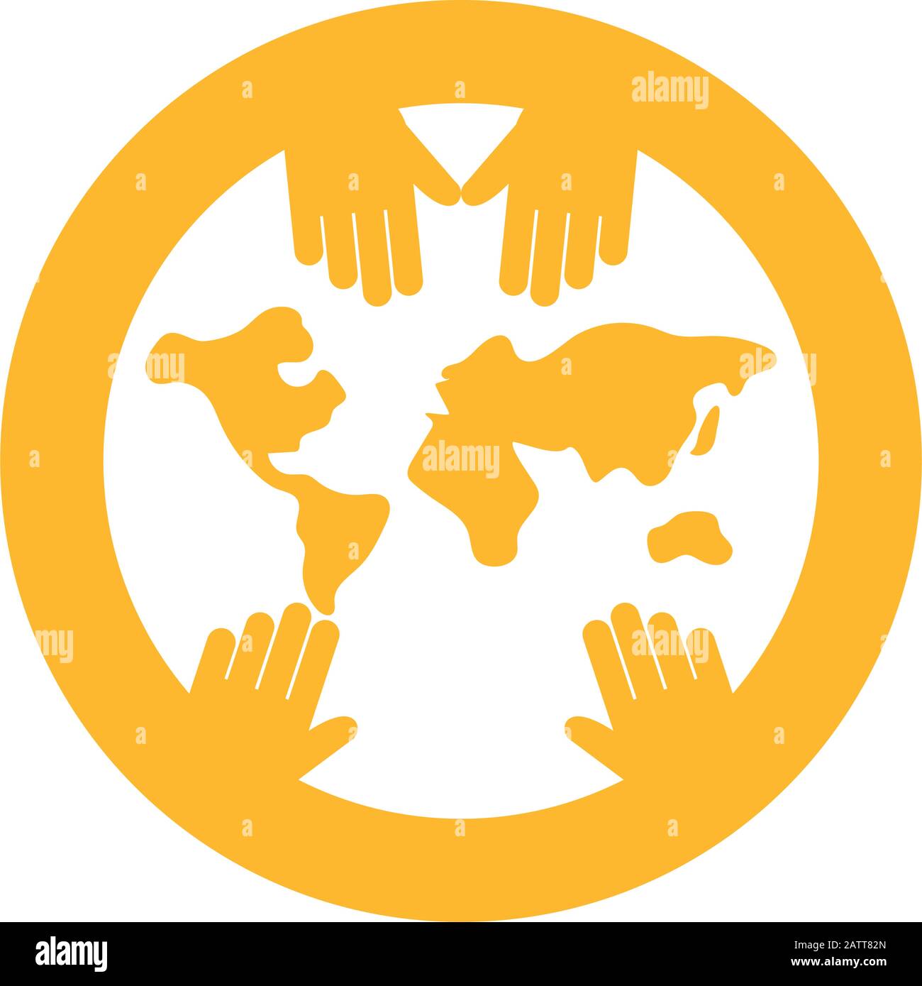 Help hands and world design of Collaborative team cooperation together ...