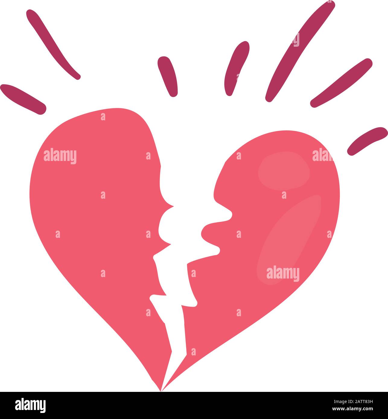 broken heart design of love passion romantic valentines day wedding ...