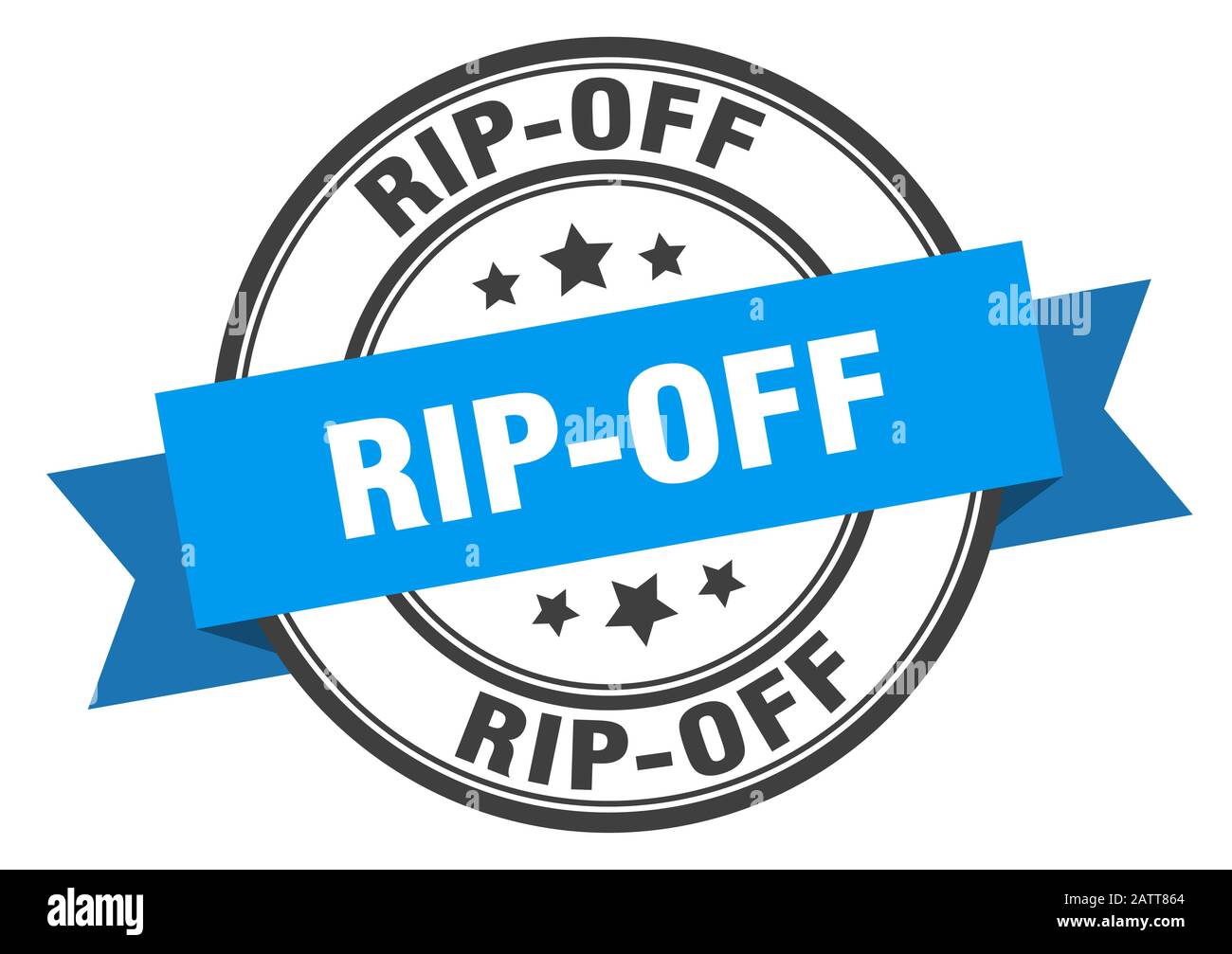 rip-off label. rip-offround band sign. rip-off stamp Stock Vector Image ...