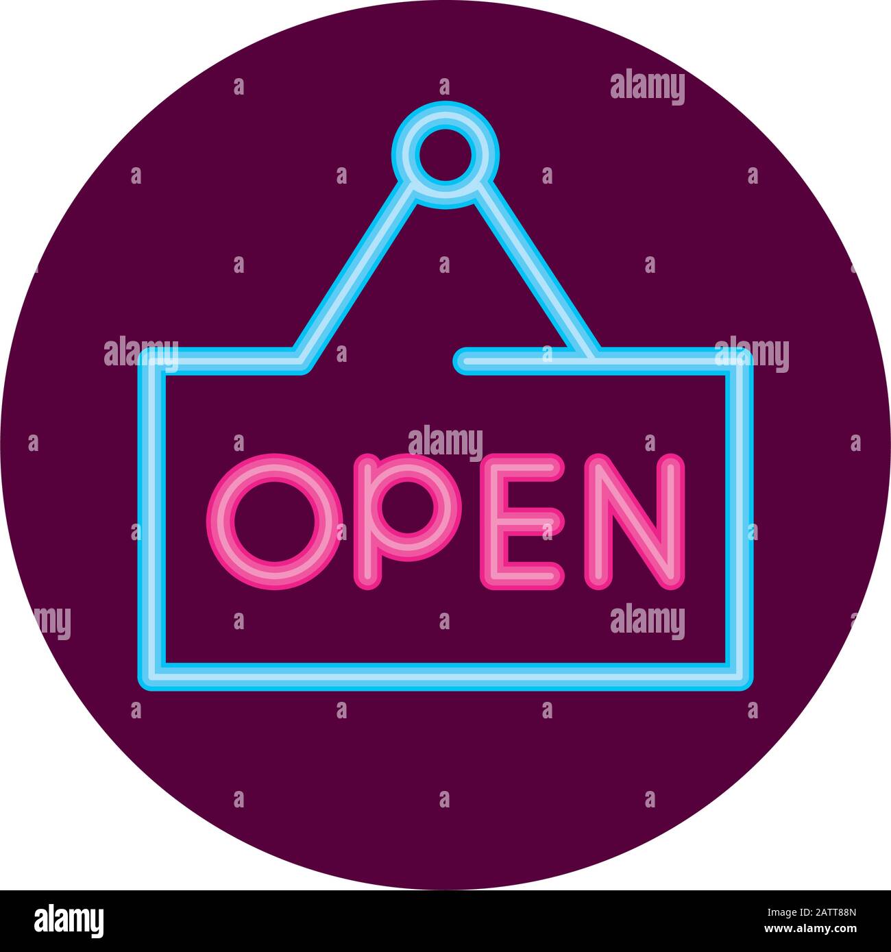 Neon open banner design of Shopping commerce market store shop retail ...