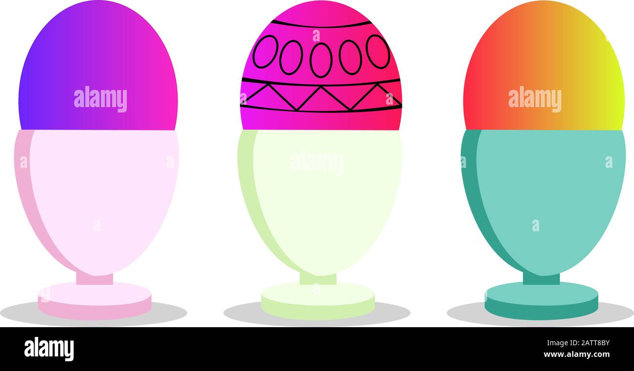 Pastel chocolate eggs Stock Vector Images - Alamy