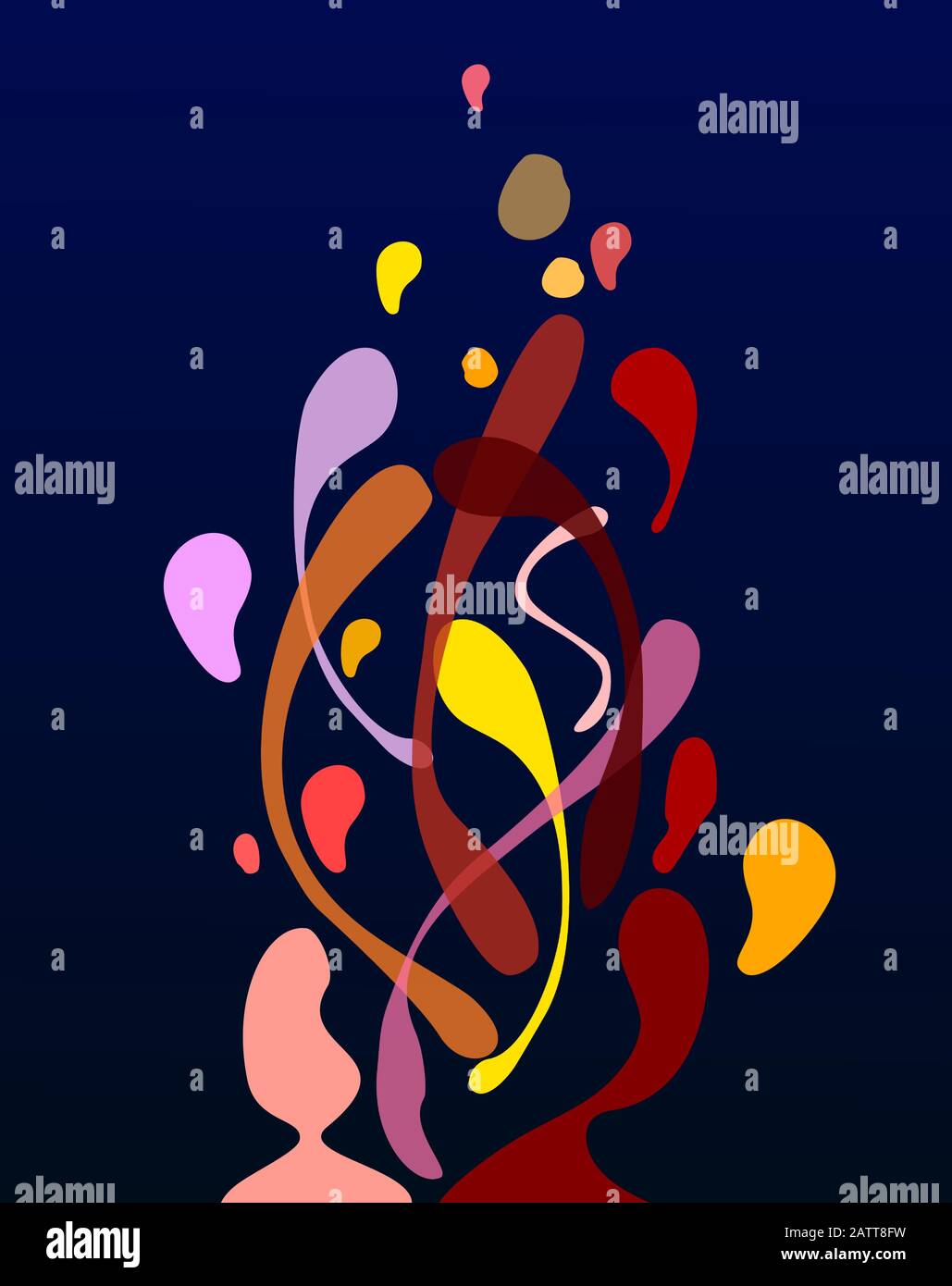 vector of a fluid background in warm colours Stock Vector Image & Art ...