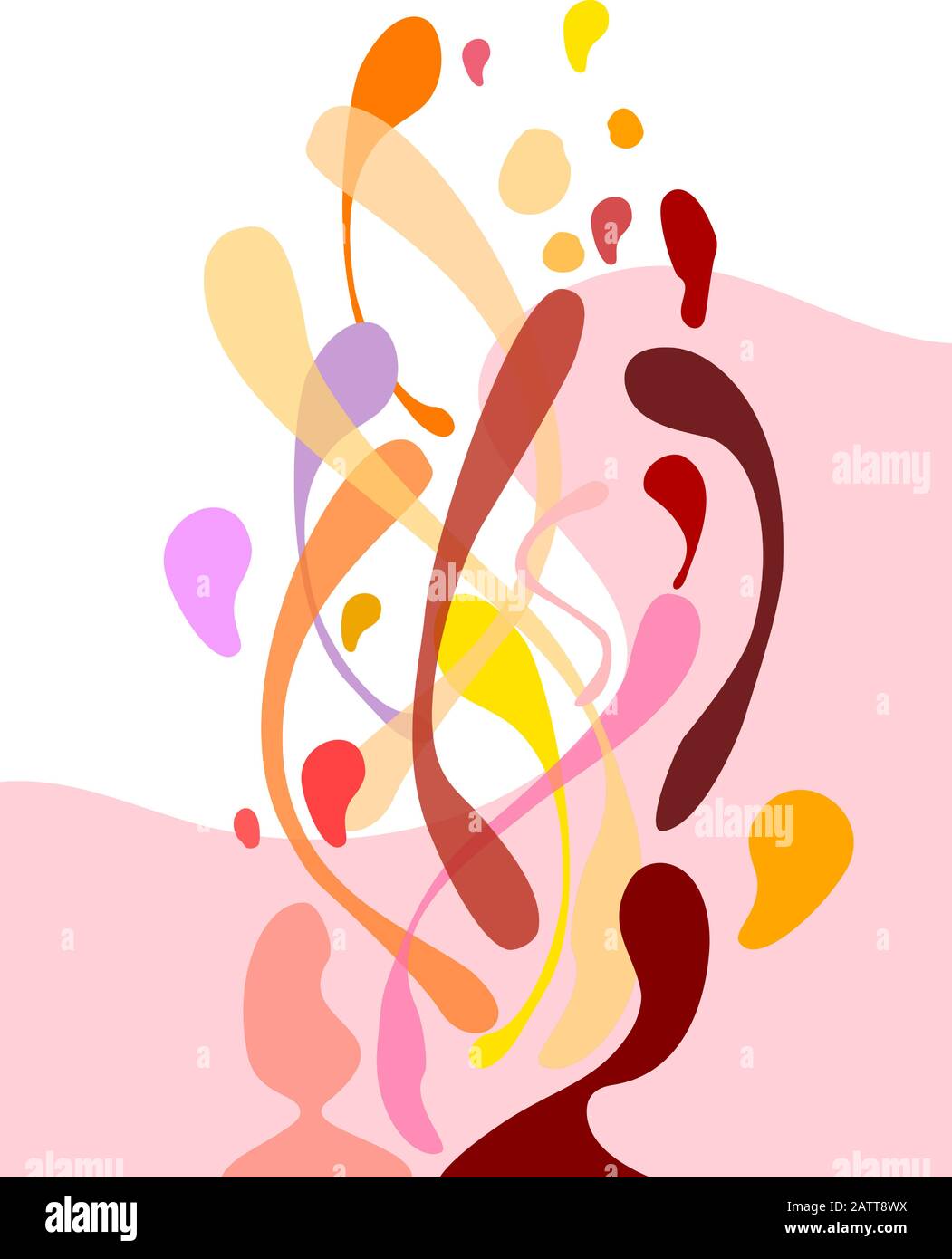 vector of a fluid background in warm colours Stock Vector Image & Art ...