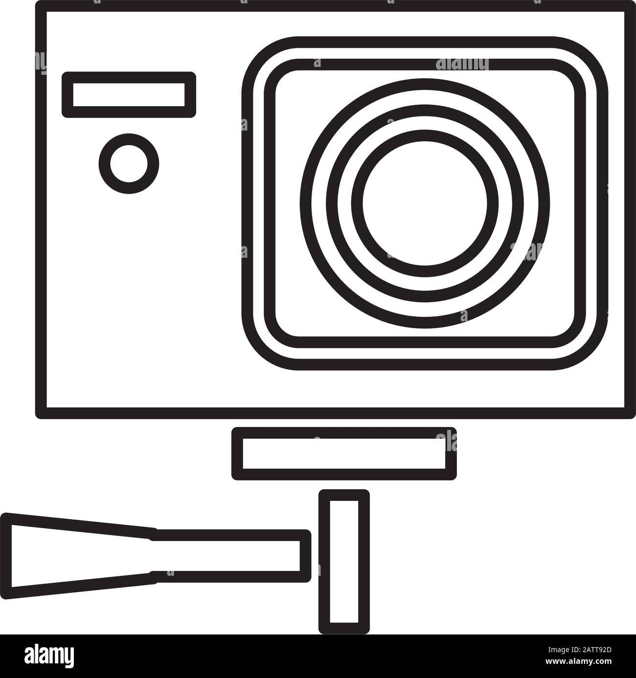 Camera go pro icon Cut Out Stock Images & Pictures - Alamy