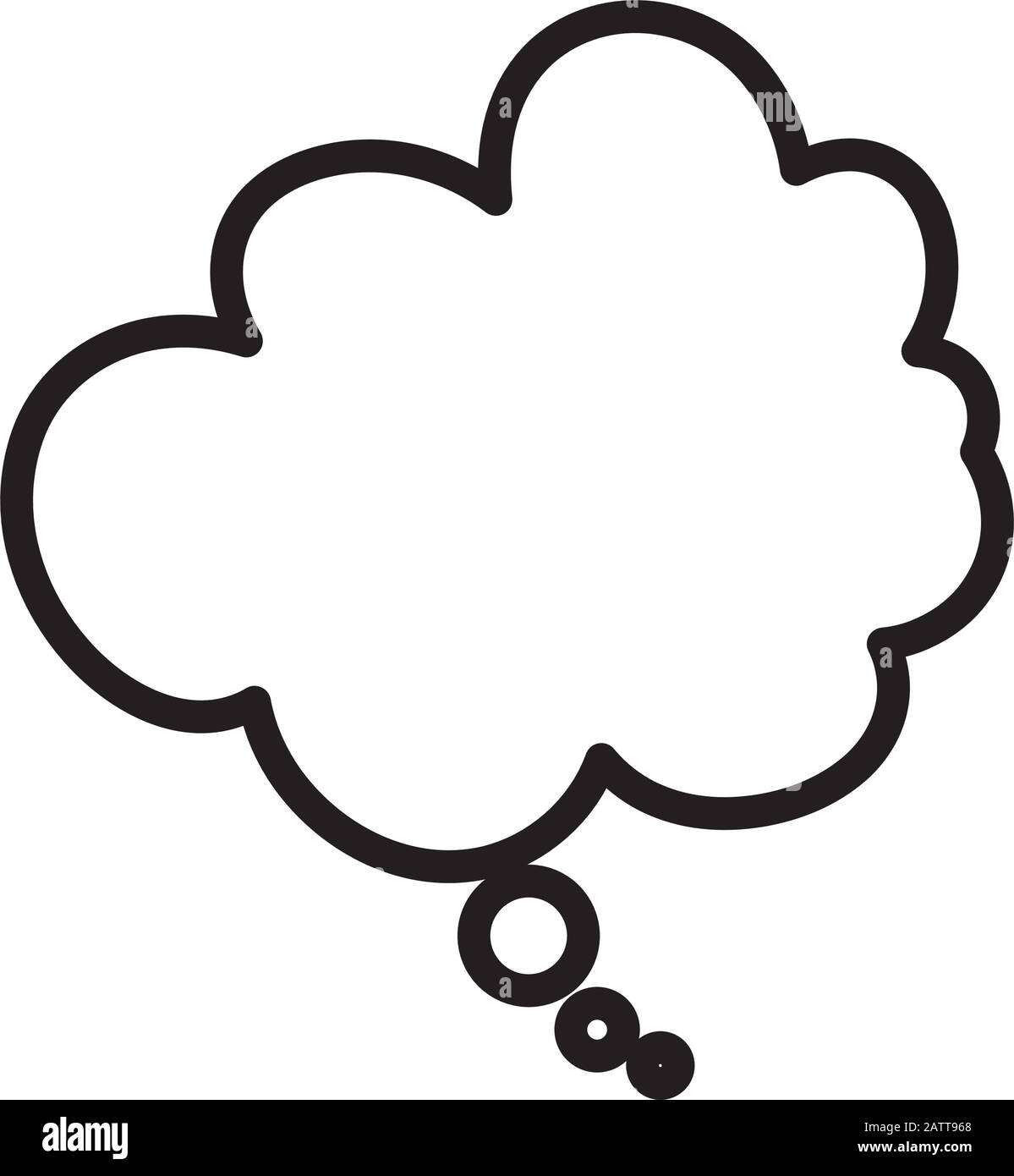 cloud talk bubble comic speech icon white background vector ...