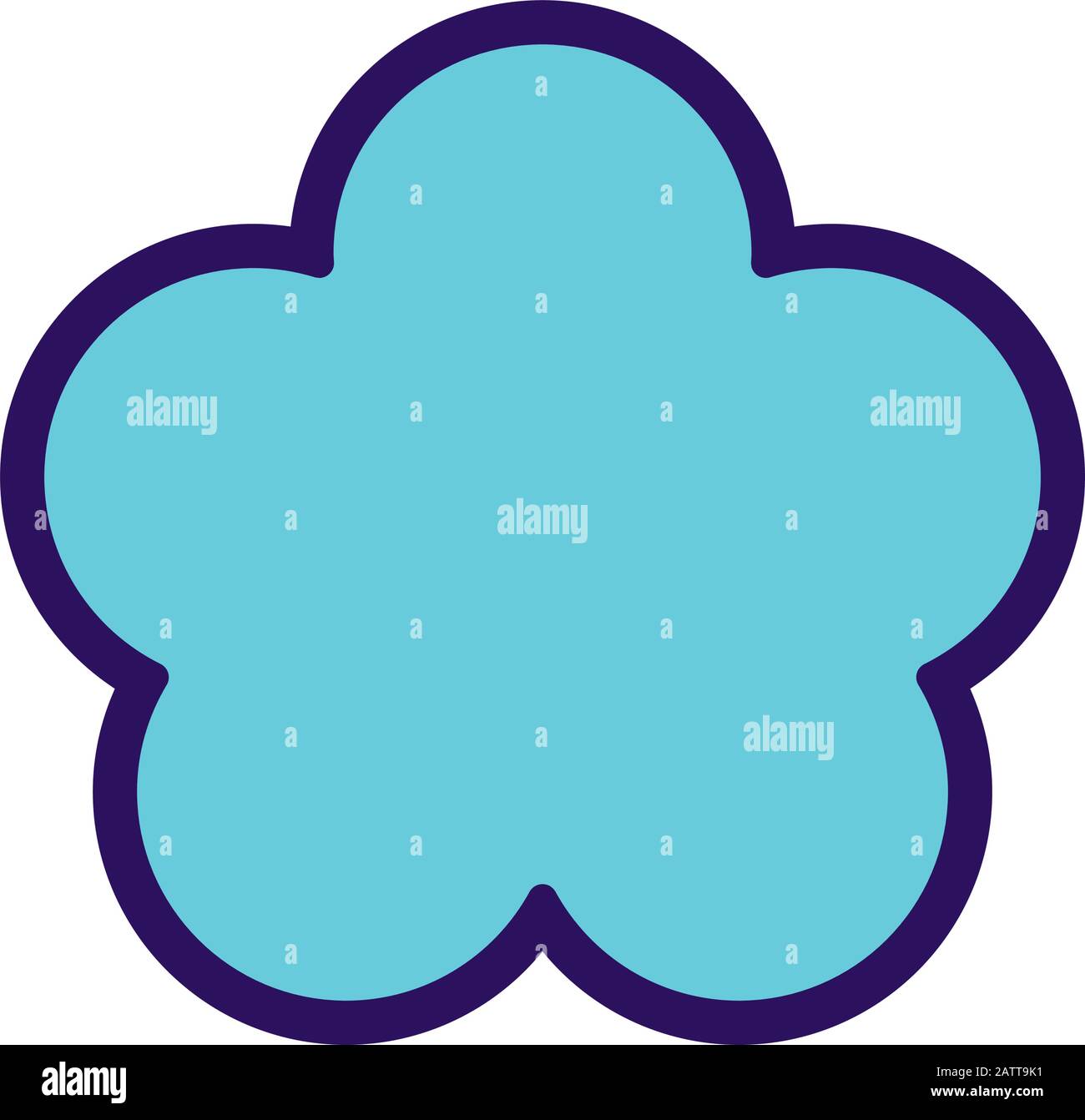 cute flower decoration cartoon icon design on white background vector ...