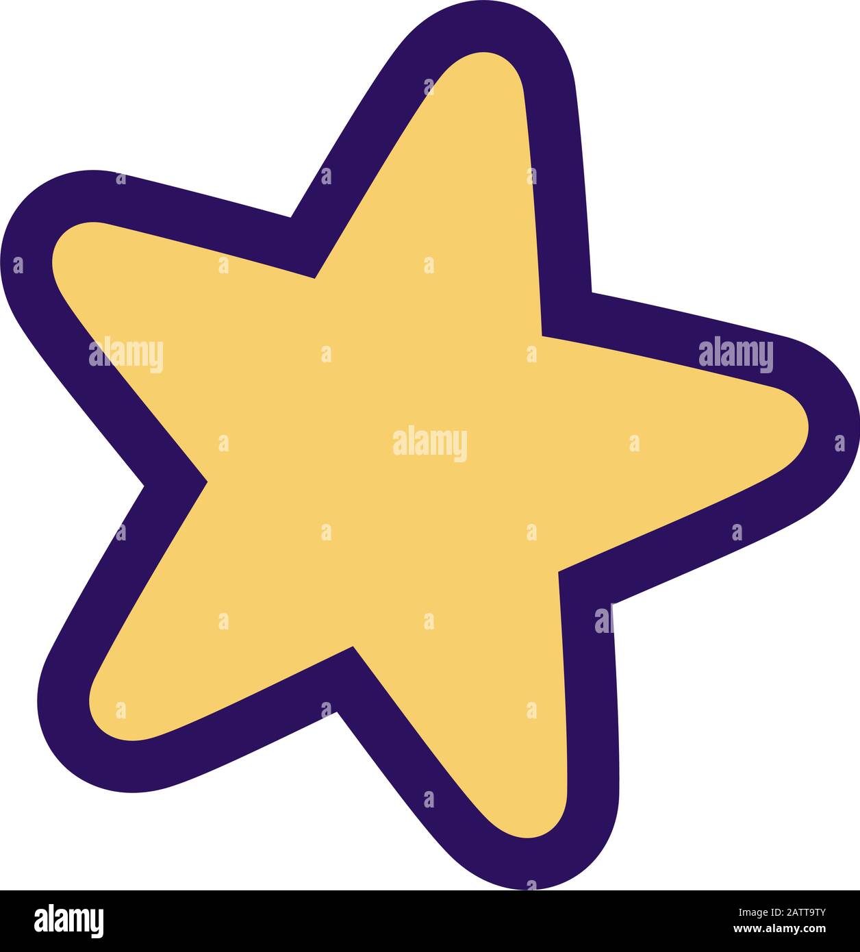 star decoration glowing ornament icon on white background vector ...