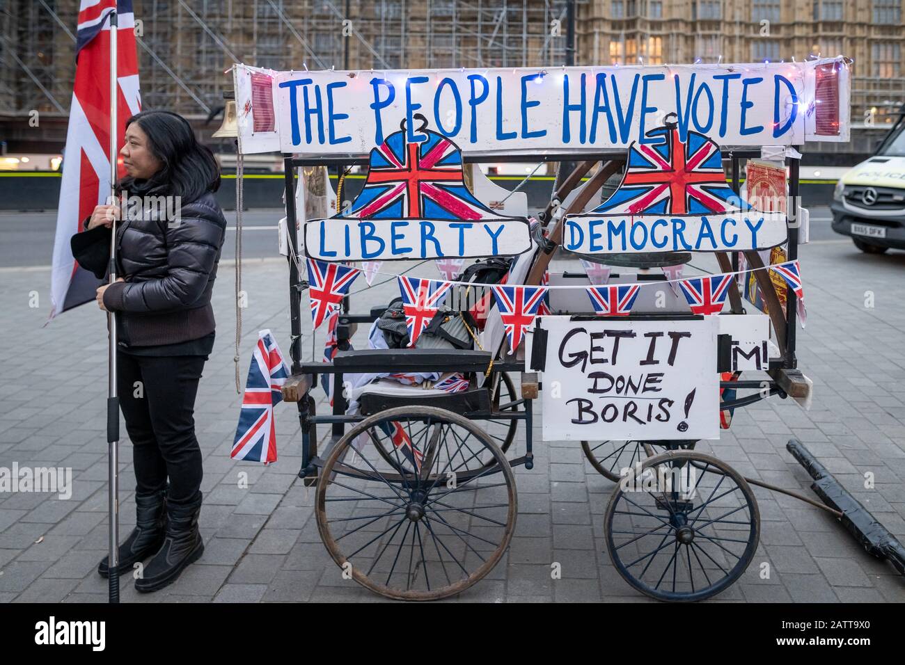 UK Brexit Day 31st Jan 2020. Celebrations in London as the UK finally ...