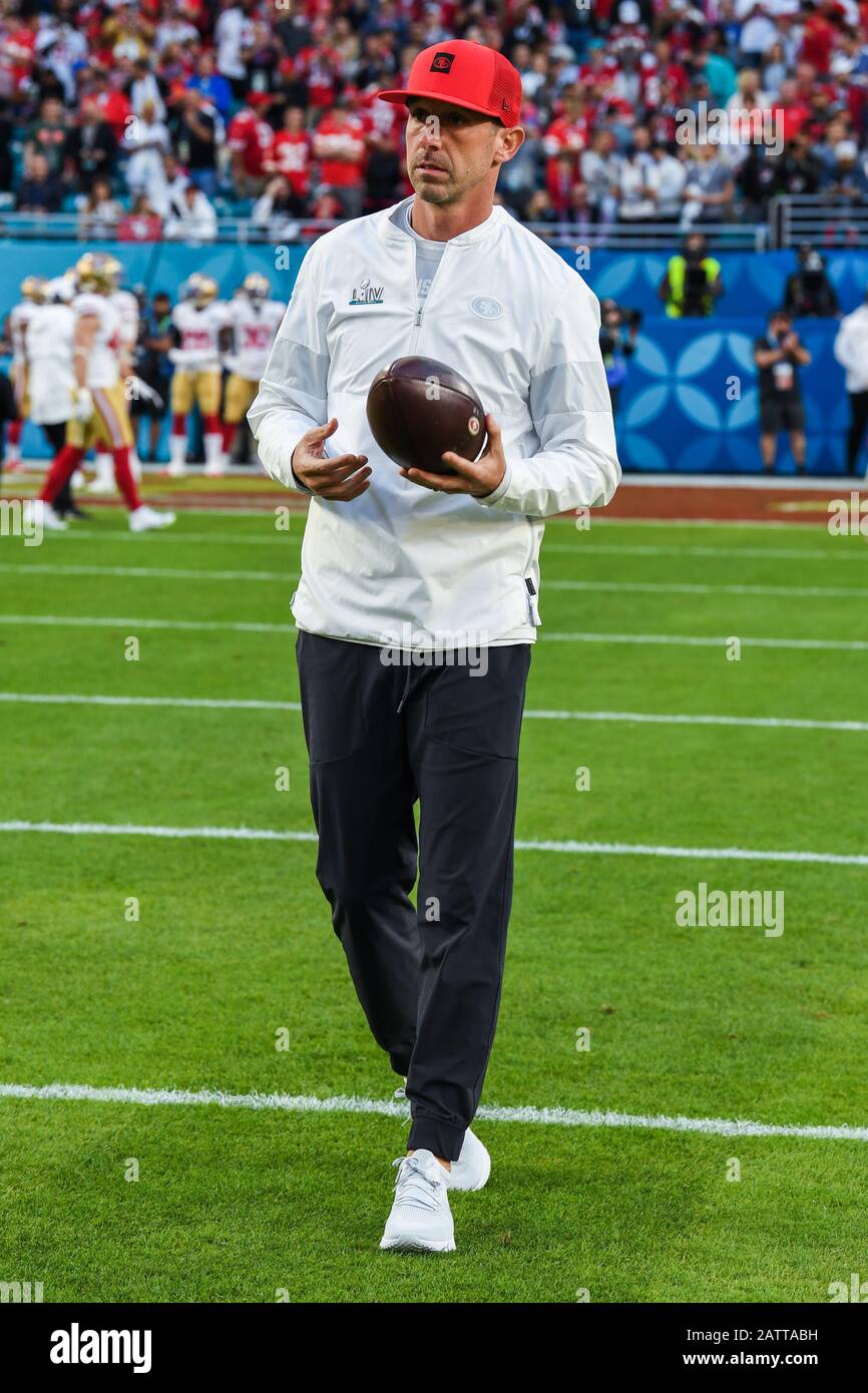 San Francisco 49ers head coach Kyle Shanahan seen on the field before ...