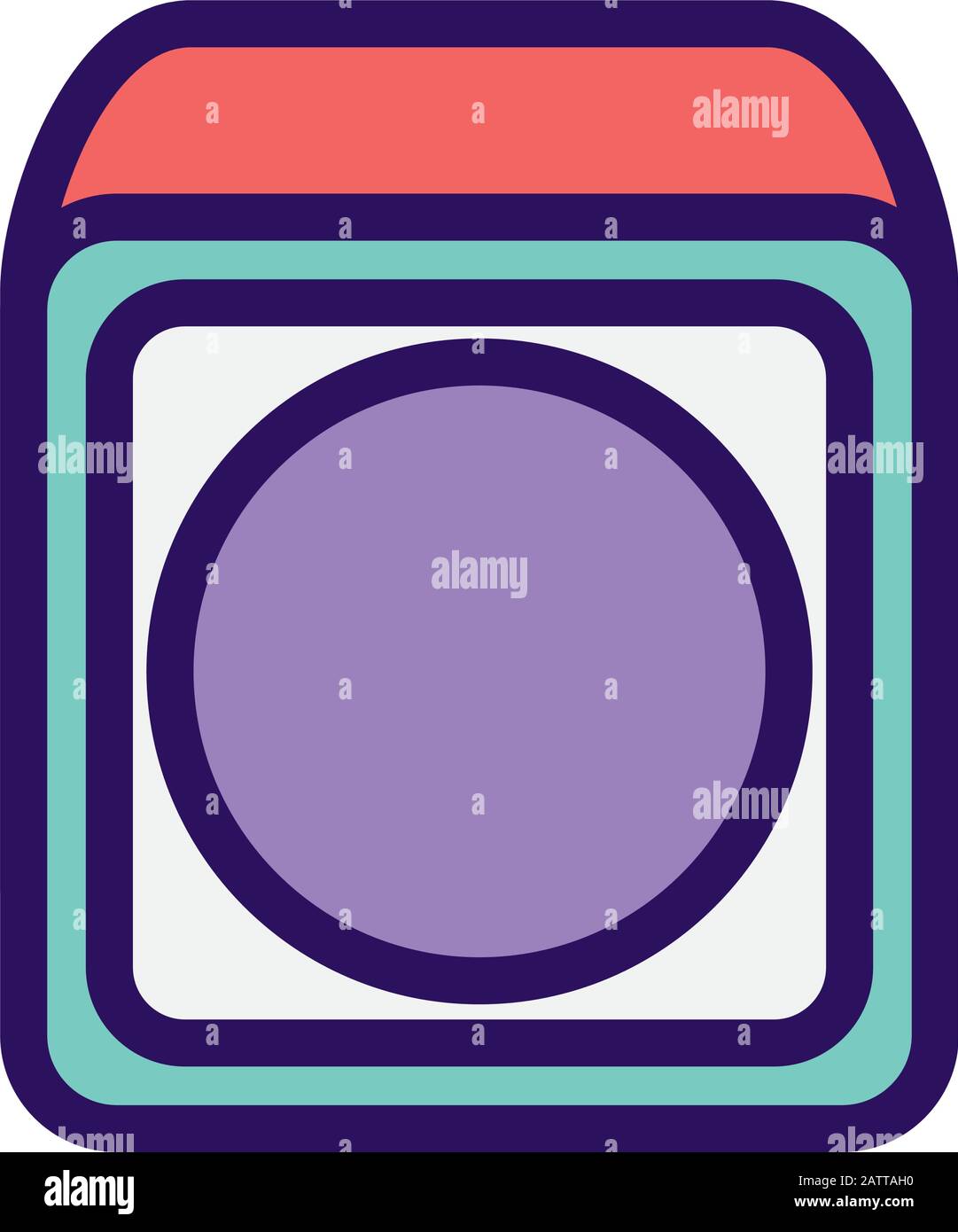 kids toy, cube block icon design on white background vector ...