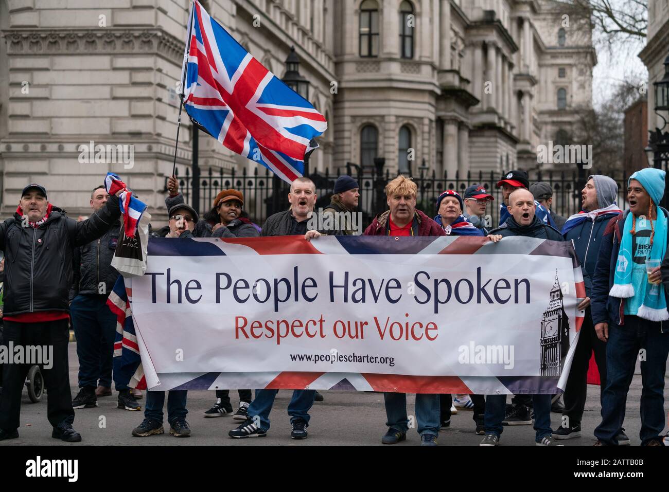 UK Brexit Day 31st Jan 2020. Celebrations in London as the UK finally ...