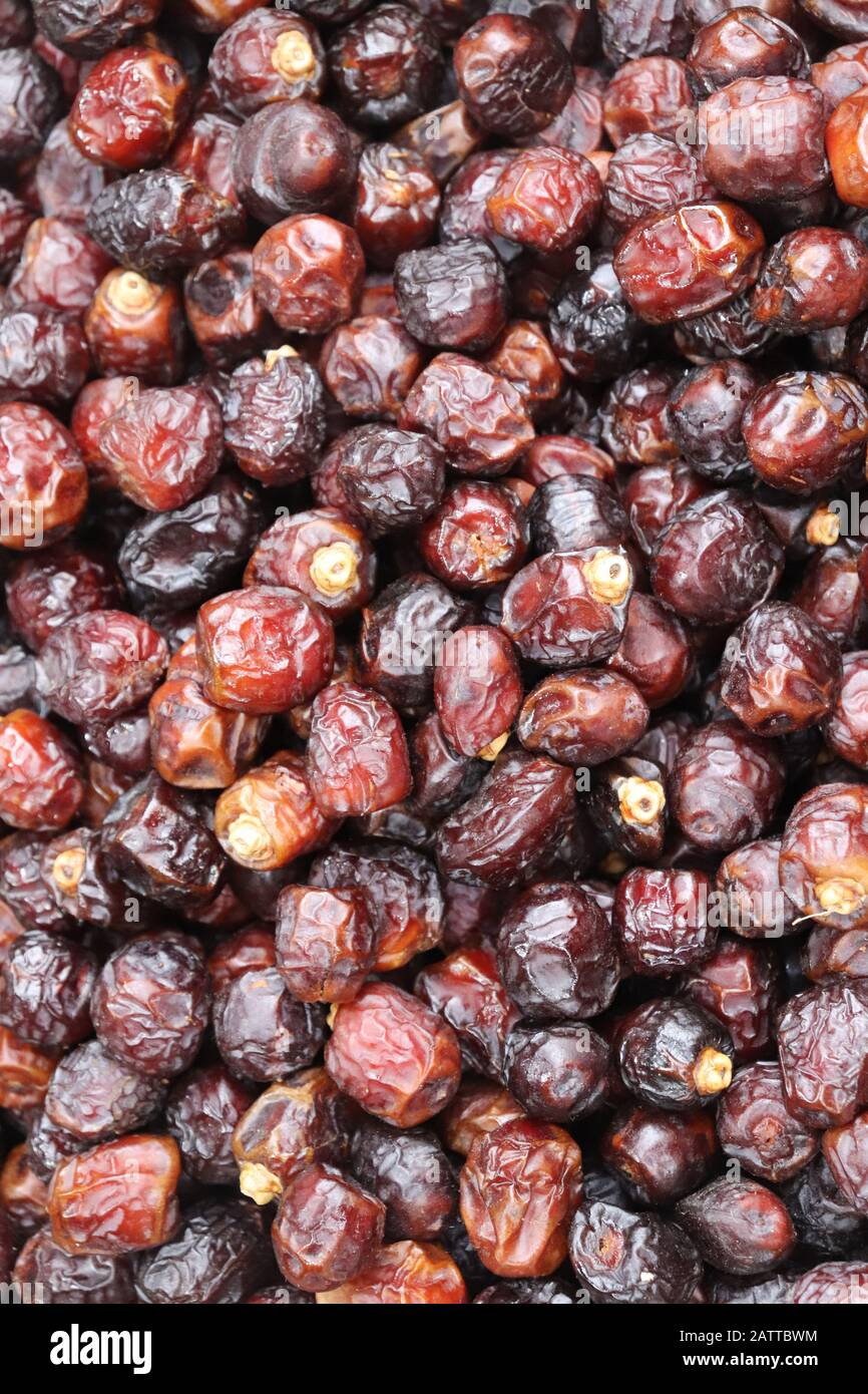 Pile of dates fruits in a shop. Dates fruits backgrounds Stock Photo ...