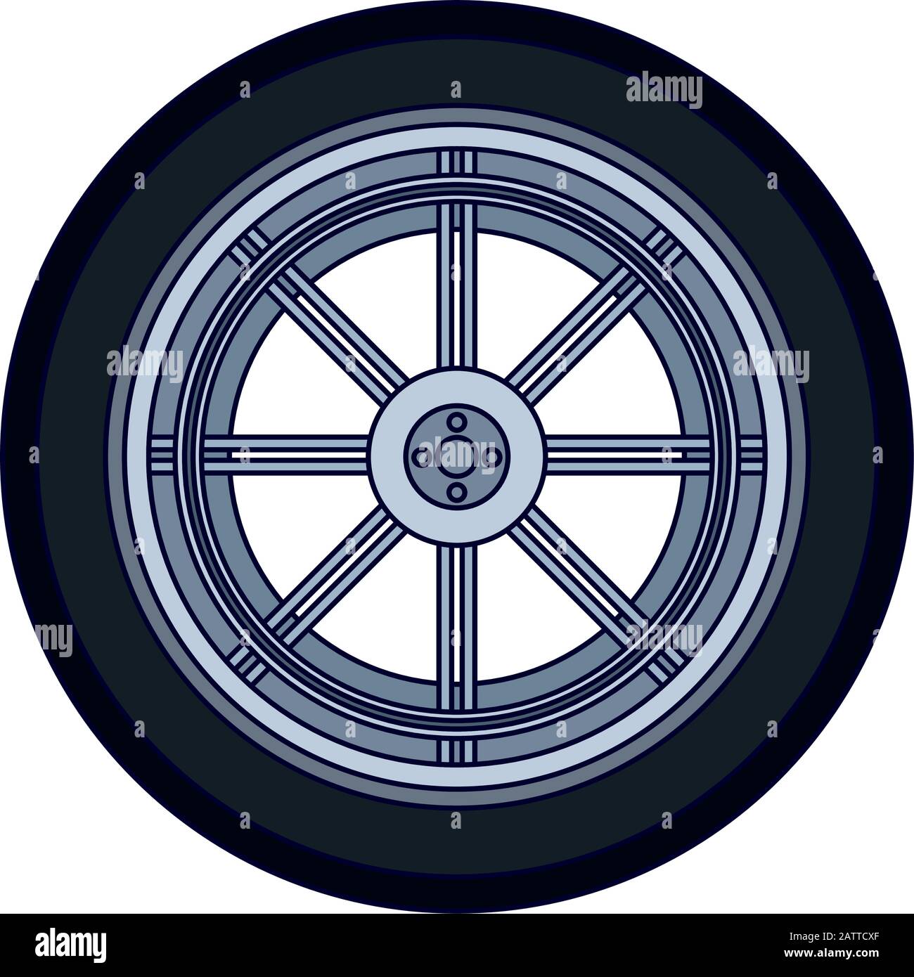 car tire icon over white background Stock Vector Image & Art - Alamy