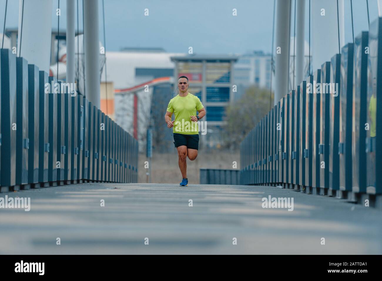 Middle aged man on bridge hi-res stock photography and images - Alamy