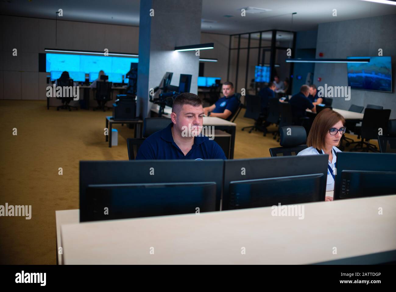 Cctv monitors control room monitoring hi-res stock photography and ...