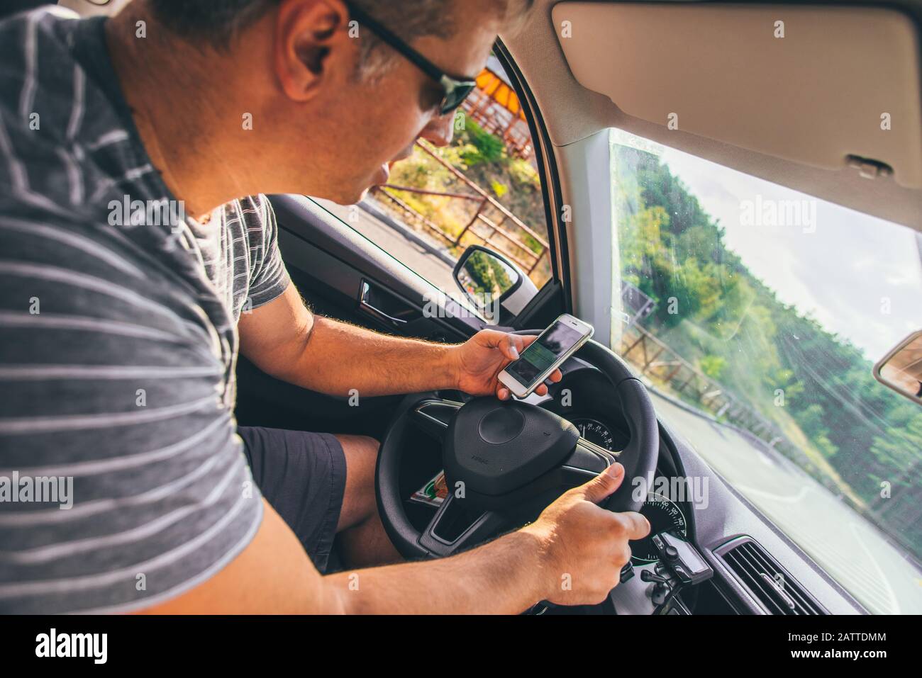 Distracted during call hi-res stock photography and images - Alamy