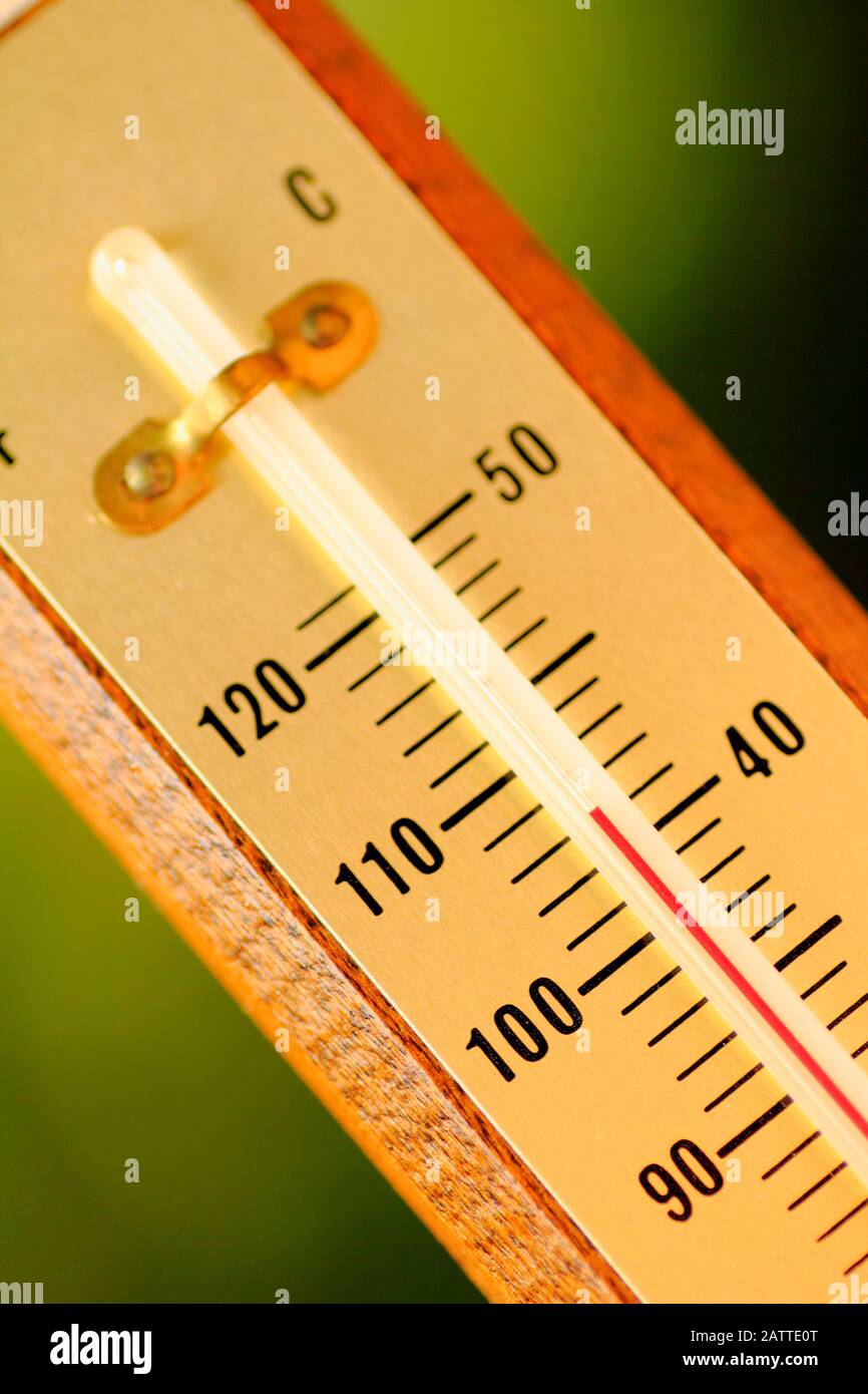 A thermometer showing a temperature of 106 deg F Stock Photo - Alamy