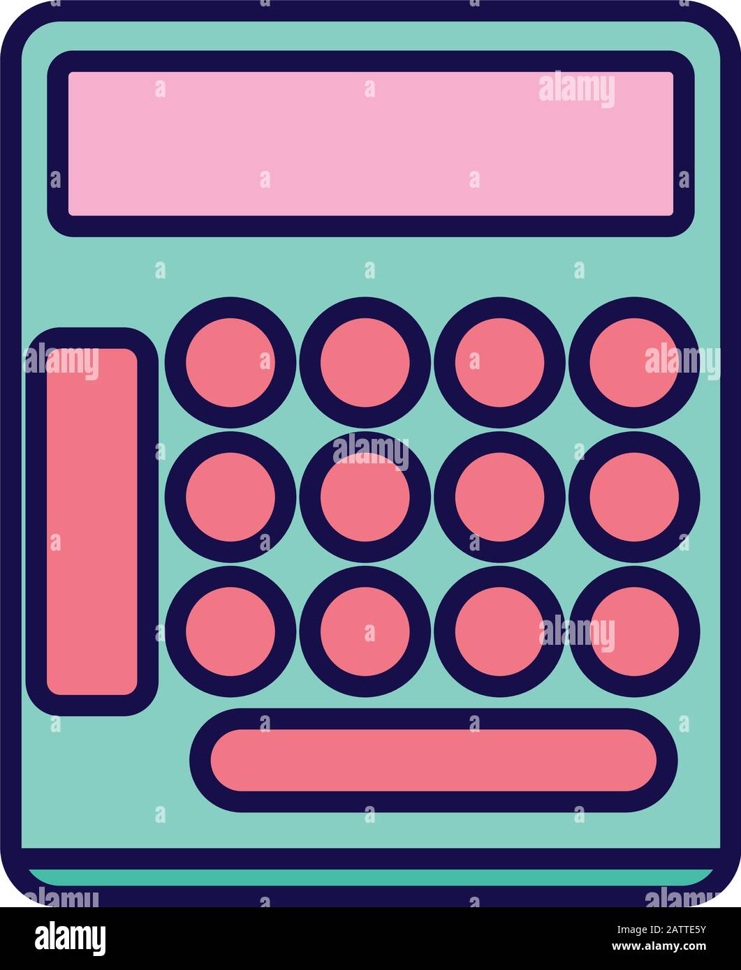 back to school education mathematics calculator supply icon vector ...
