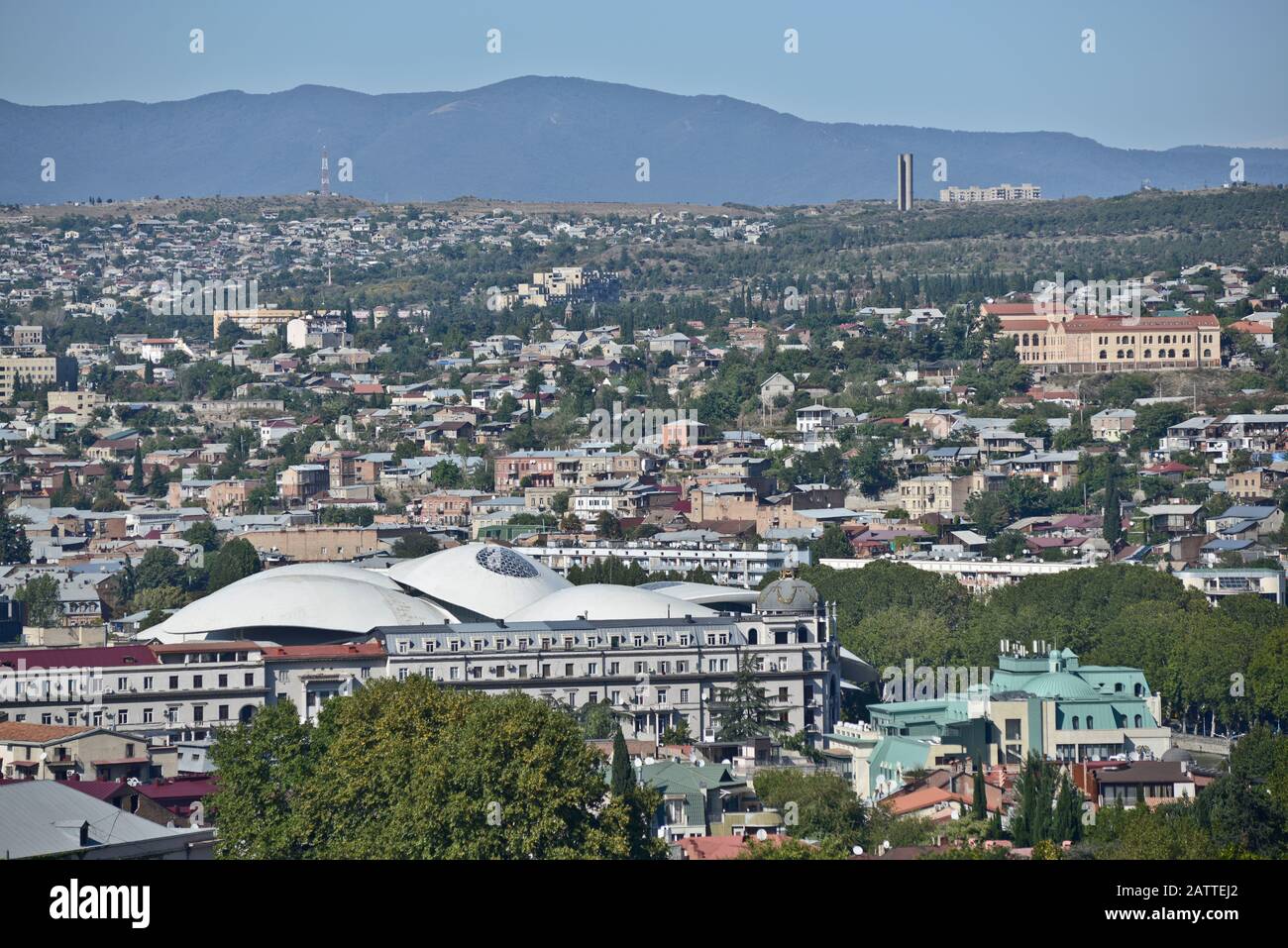 Tbilisi: Public Service Hall, panoramic view from Sololaki Hill ...