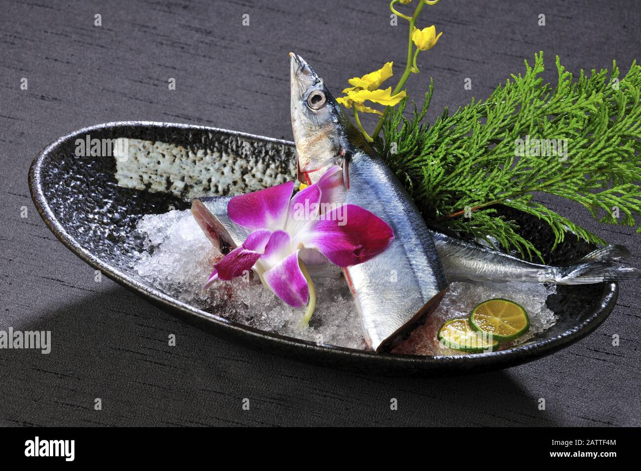 The portrait of food fresh fish Stock Photo - Alamy