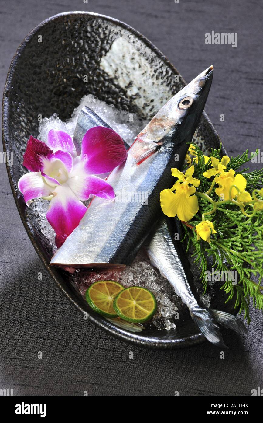 The portrait of food fresh fish Stock Photo - Alamy