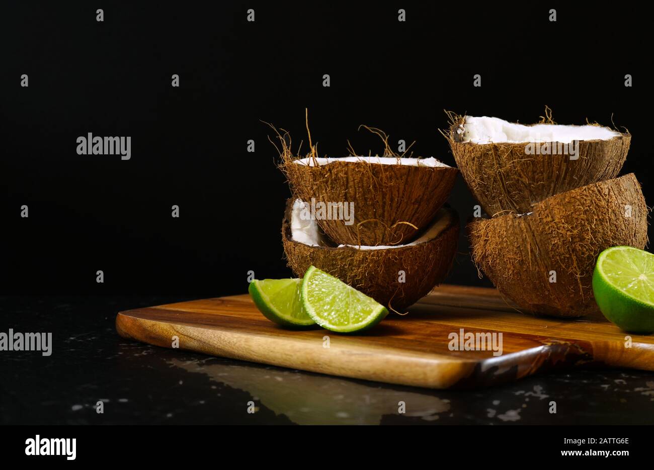 Healthy nutritious natural coconut with a vast range of dietary and ...