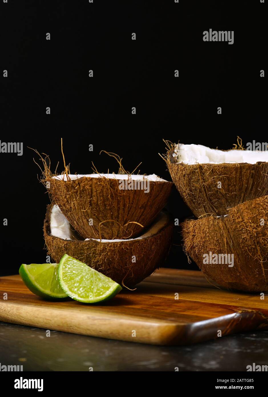 Healthy nutritious natural coconut with a vast range of dietary and ...